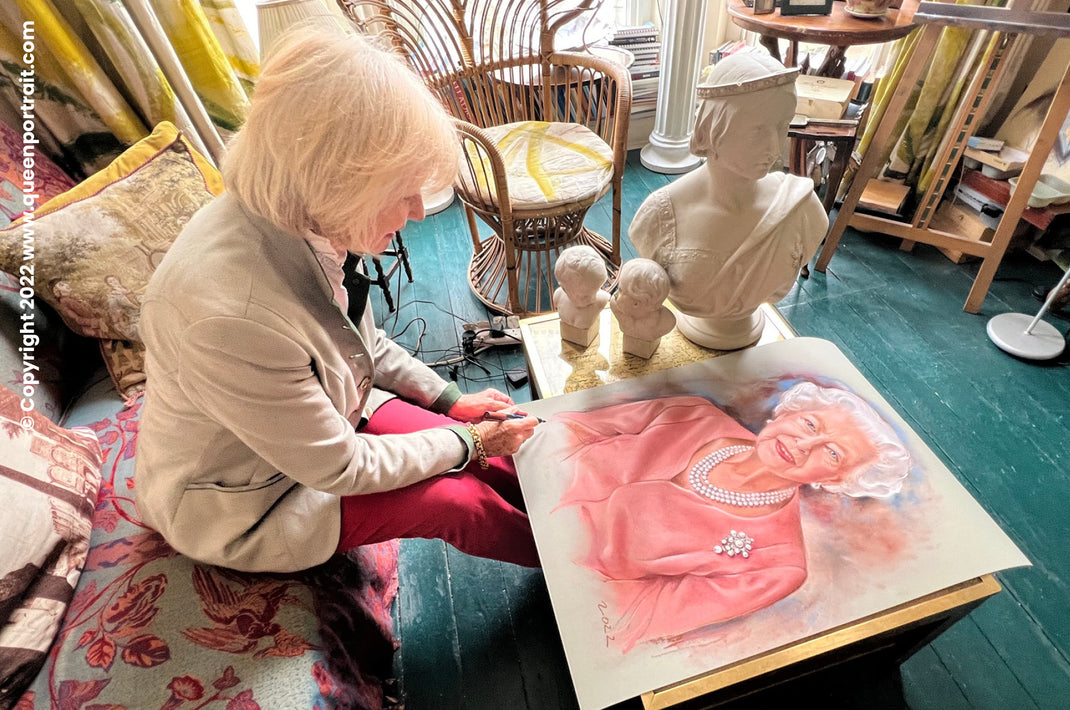 Queen Elizabeth II Portrait by Basia Hamilton